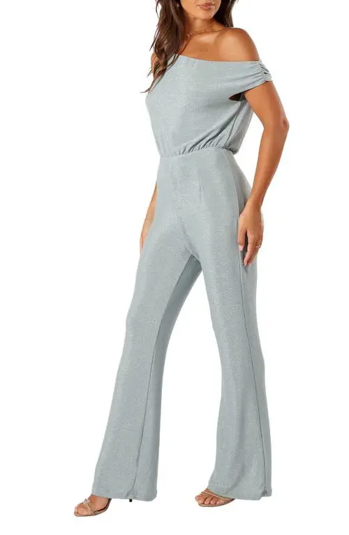 PETAL & PUP Heather Sparkle Jumpsuit - Sage