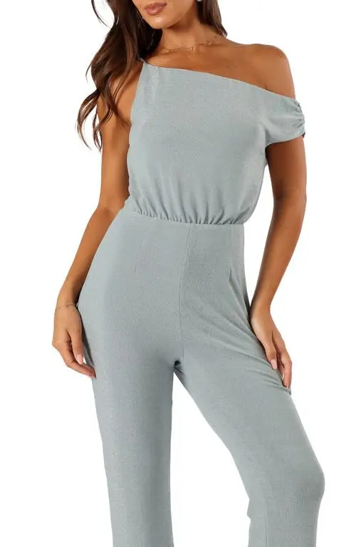 PETAL & PUP Heather Sparkle Jumpsuit - Sage