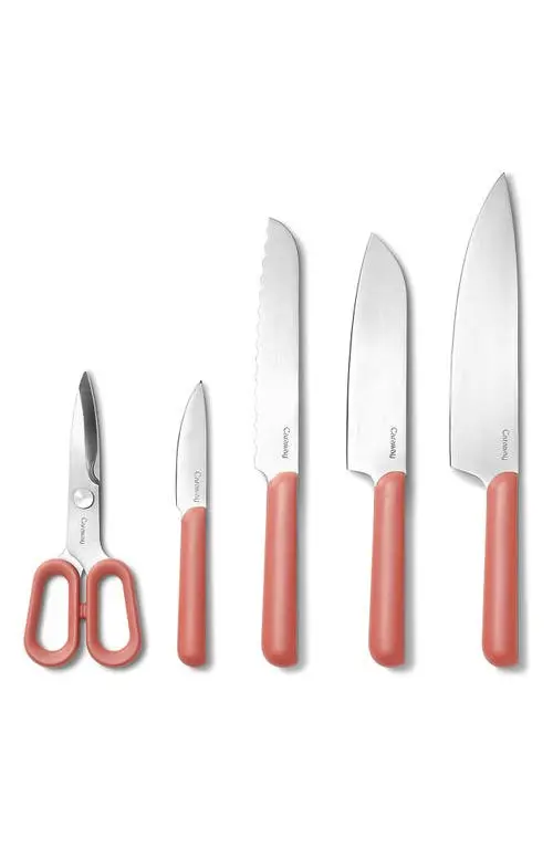 CARAWAY 14-piece Knife & Utensils Prep Set - Perracotta