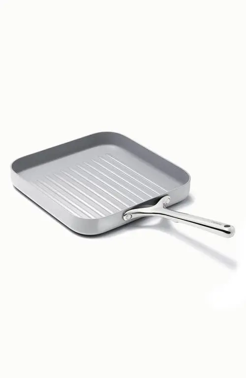 CARAWAY 11" Ceramic Nonstick Square Grill Pan - Gray