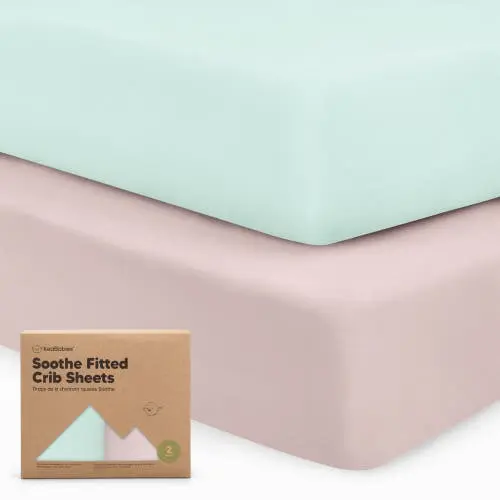 KEABABIES Soothe Fitted Crib Sheet - Pastel