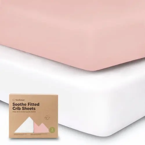 KEABABIES Soothe Fitted Crib Sheet - Rose