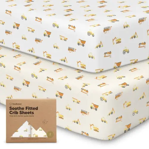 KEABABIES Soothe Fitted Crib Sheet - Construction