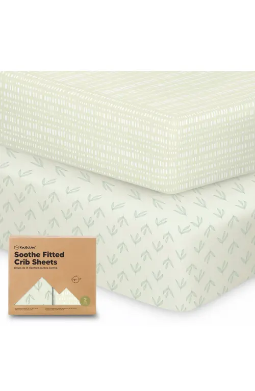 KEABABIES Soothe Fitted Crib Sheet - Fleur