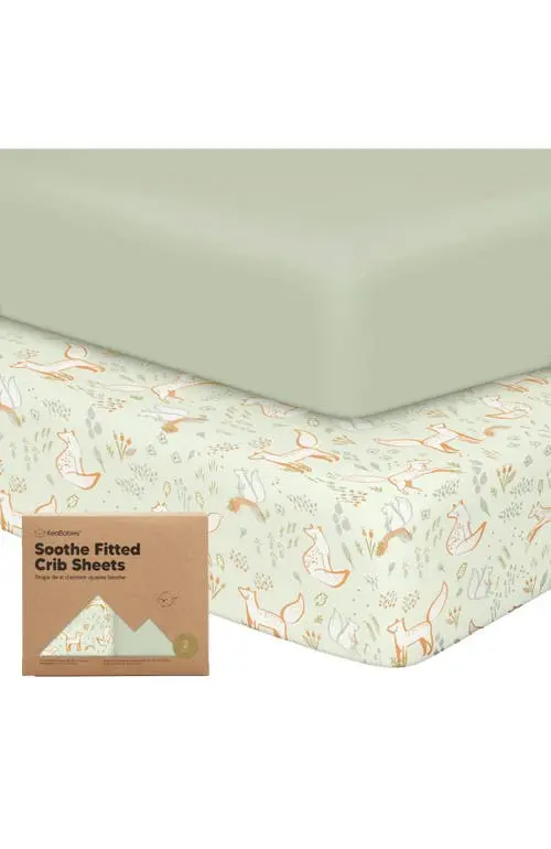 KEABABIES Soothe Fitted Crib Sheet - Foxtrot