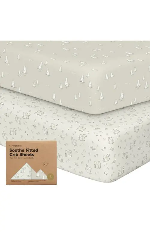 KEABABIES Soothe Fitted Crib Sheet - Pine Grove