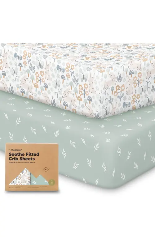 KEABABIES Soothe Fitted Crib Sheet - Prairie