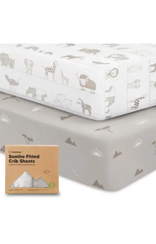 KEABABIES Soothe Fitted Crib Sheet - Savannah