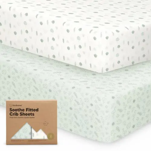 KEABABIES Soothe Fitted Crib Sheet - Tropic Oasis
