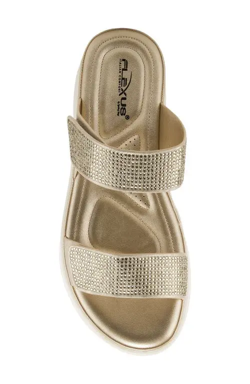 SPRING STEP SHOES Bling Sandal - Soft Gold