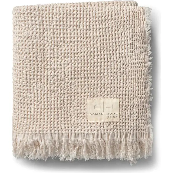 DOMANI HOME Waffle Muslin Baby Blanket - Cream