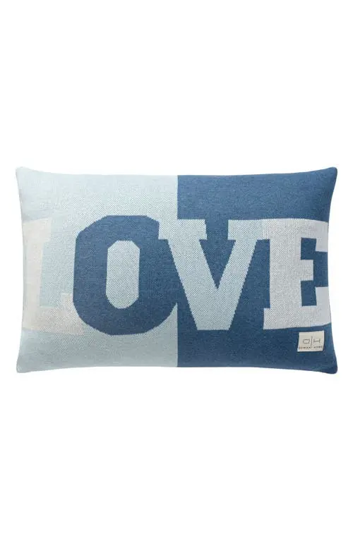DOMANI HOME Love Accent Pillow - Blue