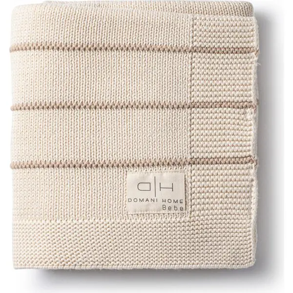 DOMANI HOME Bande Baby Blanket - Linen