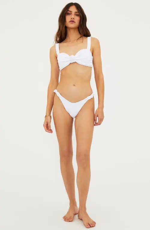 Beach Riot Sophia Knot Front Bikini Top - White