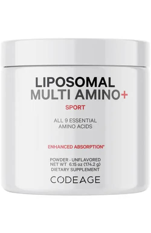 CODEAGE Liposomal Multi Amino+ Bcaa Powder Supplement - White