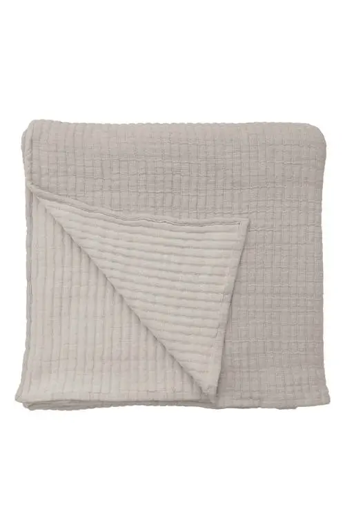 POM POM AT HOME Vancouver Cotton Gauze Coverlet - Grey