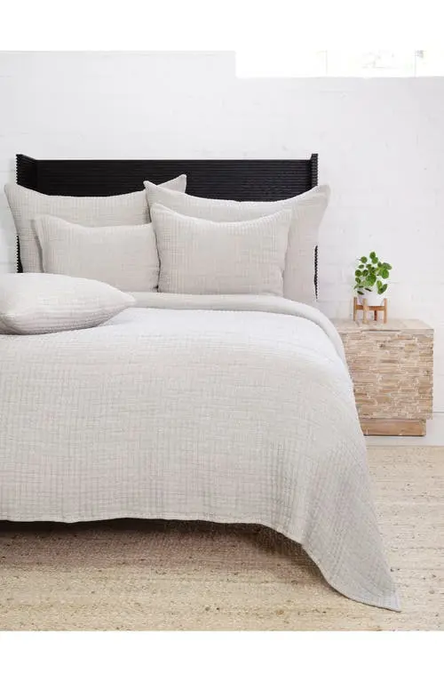 POM POM AT HOME Vancouver Cotton Gauze Coverlet - Grey