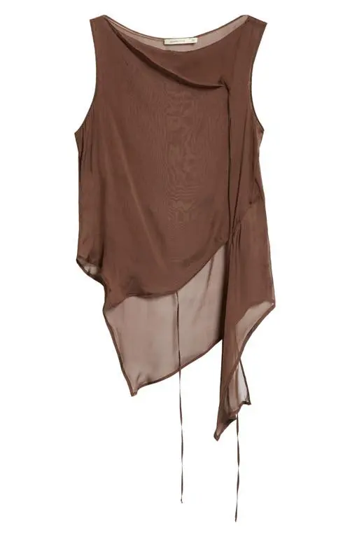 Paloma Wool Sato Asymmetric Silk Top