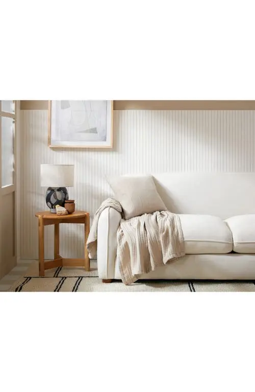 PARACHUTE Cloud Organic Cotton & Linen Gauze Throw Blanket - Bone