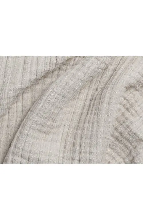 PARACHUTE Cloud Organic Cotton & Linen Gauze Throw Blanket - Bone