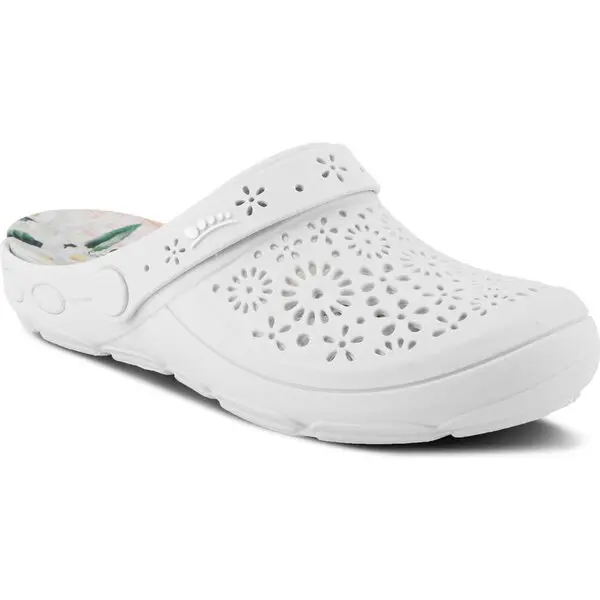 SPRING STEP SHOES Contigo Clog - White