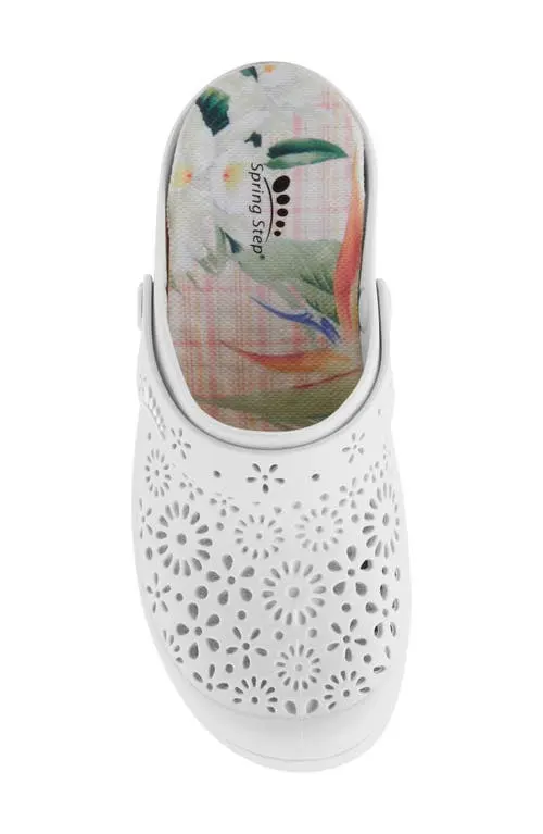 SPRING STEP SHOES Contigo Clog - White