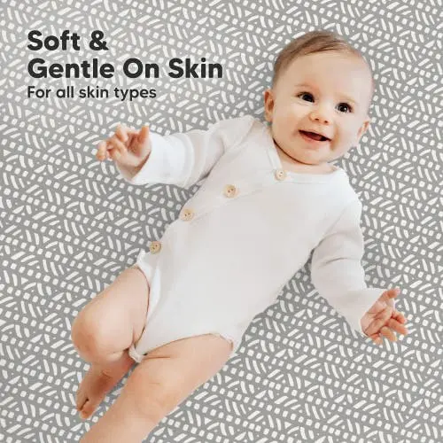 KEABABIES Soothe Fitted Mini Crib Sheet - Nordic