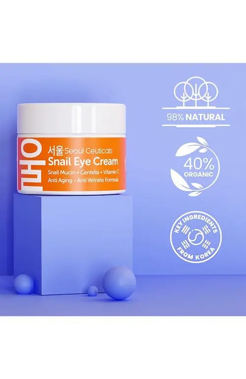 SEOUL CEUTICALS Korean Skincare Snail Eye Cream - Clear