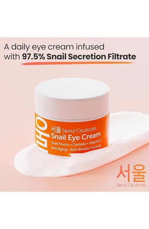 SEOUL CEUTICALS Korean Skincare Snail Eye Cream - Clear