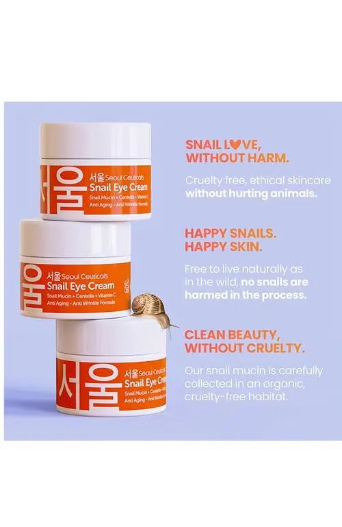 SEOUL CEUTICALS Korean Skincare Snail Eye Cream - Clear