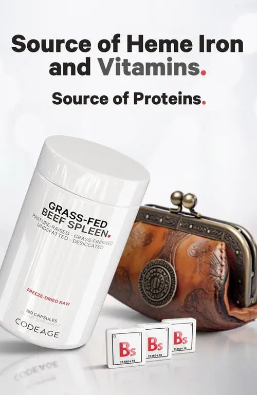 CODEAGE Grass-fed Beef Spleen Glandular Supplement