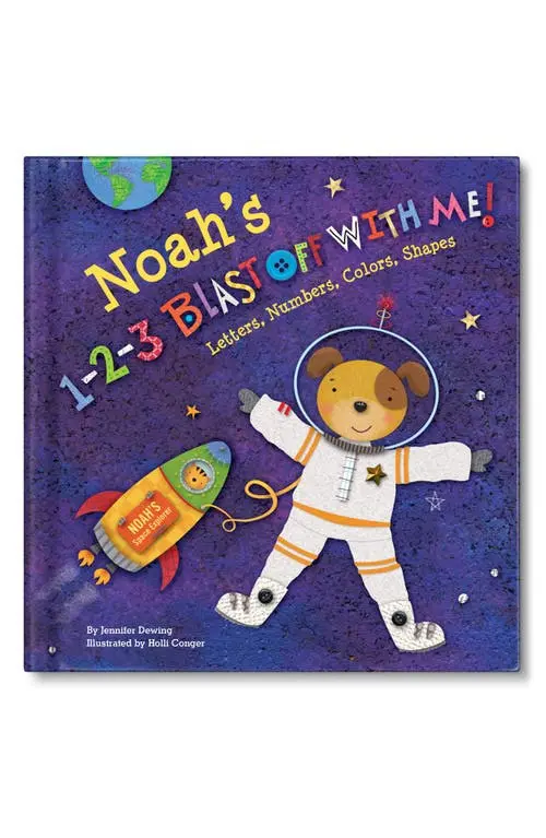 I SEE ME! 1-2-3 Blast Off With Me' Personalized Book - Blue