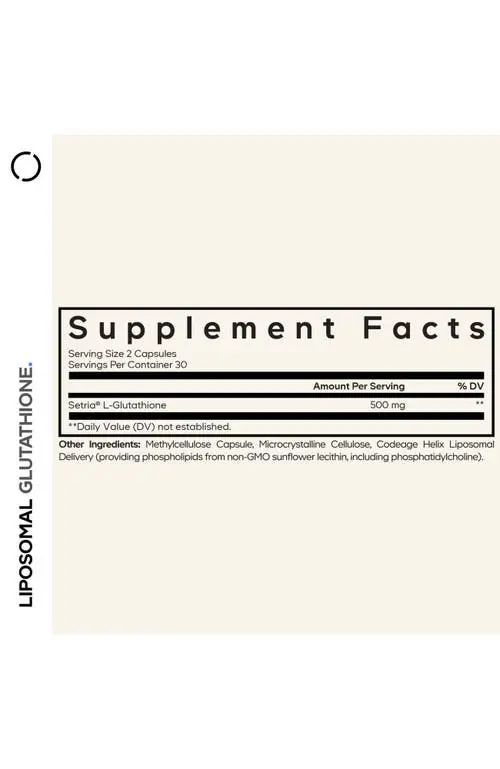 CODEAGE Liposomal Glutathione Setria® L-glutathione Supplement