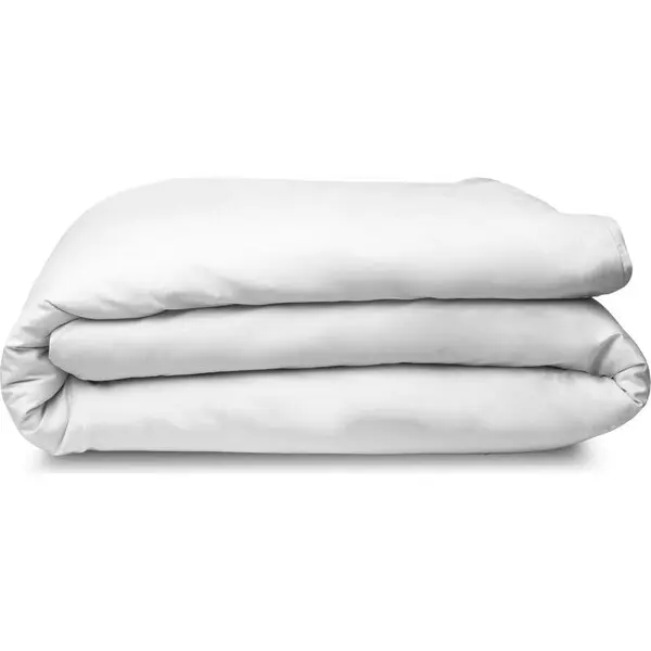 SIJO 400 Thread Count Crispcool Organic Cotton Percale Duvet Cover - Snow