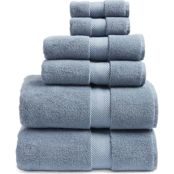 Nordstrom Organic Hydrocotton 6-piece Towel Set $144 Value - Blue Chip