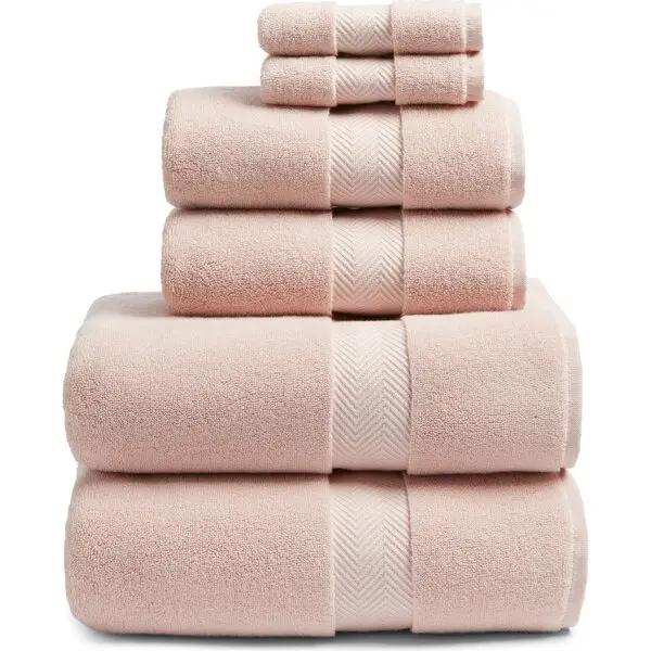Nordstrom Organic Hydrocotton 6-piece Towel Set $144 Value - Pink Sepia