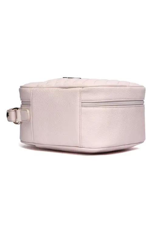 LULI BEBÉ Monaco Faux Leather Snack Bag - Pastel Pink