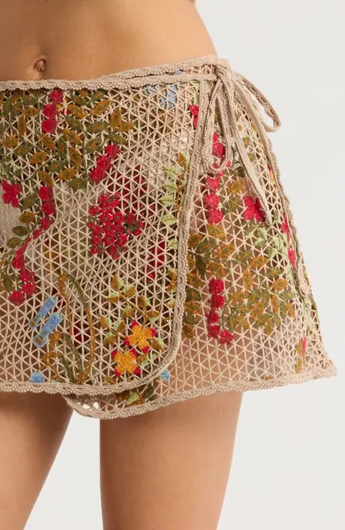 Agua Bendita Danna Tile Cover-up Skirt