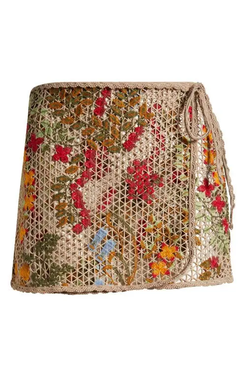 Agua Bendita Danna Tile Cover-up Skirt
