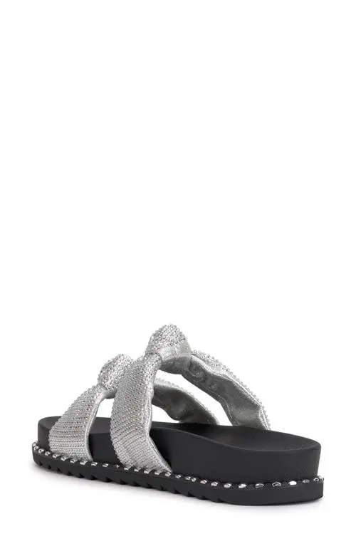Jessica Simpson Caralyna Platform Slide Sandal - Silver