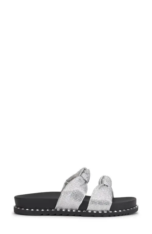 Jessica Simpson Caralyna Platform Slide Sandal - Silver