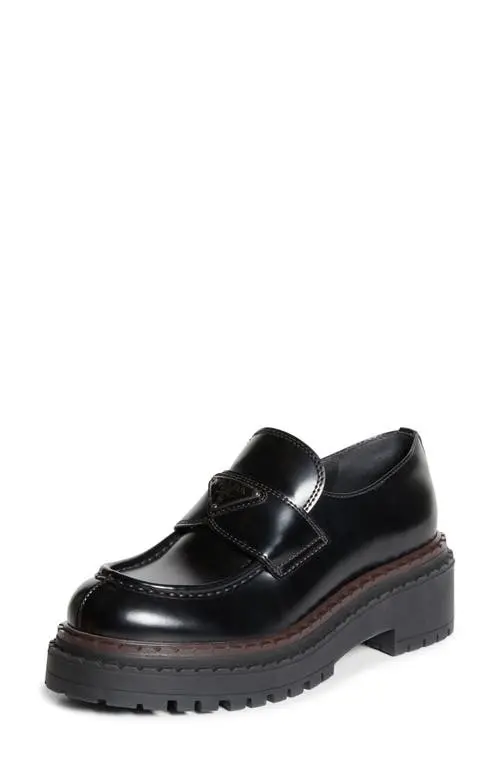 Prada Platform Loafer - Nero