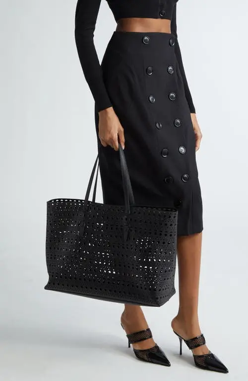 Alaïa Perforated Leather Tote