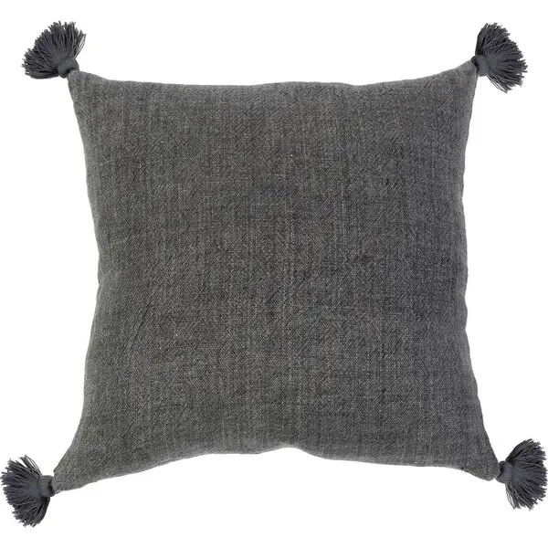 POM POM AT HOME Montauk Tassel Accent Pillow - Charcoal
