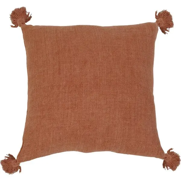 POM POM AT HOME Montauk Tassel Accent Pillow - Terra Cotta