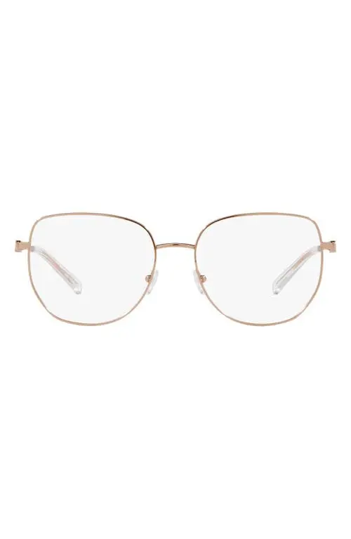 Michael Kors Belleville Square Eyeglasses - Rose Gold