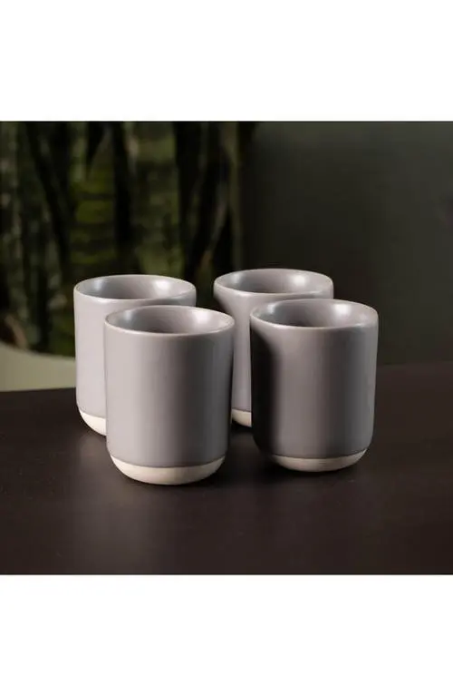 FABLE The Cappuccino Set Of 4 Cups - Dove Grey