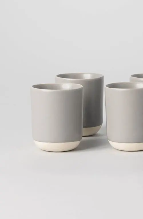FABLE The Cappuccino Set Of 4 Cups - Dove Grey