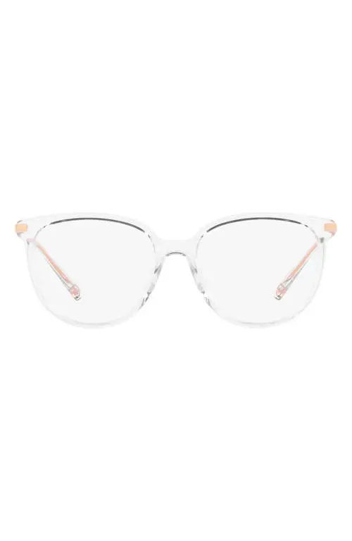 Michael Kors Westport 54mm Round Eyeglasses - Clear