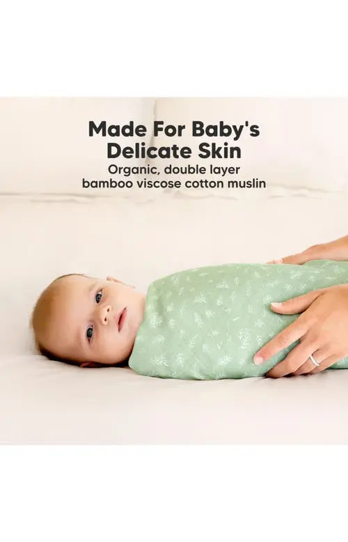 KEABABIES Lumi Muslin Swaddle Blankets - Bloom